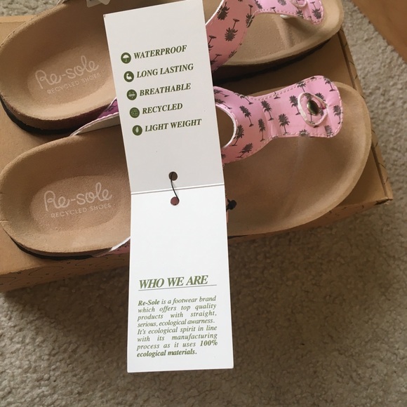 Re-sole | Shoes | Resole Pink Palm Tree Sandals | Poshmark